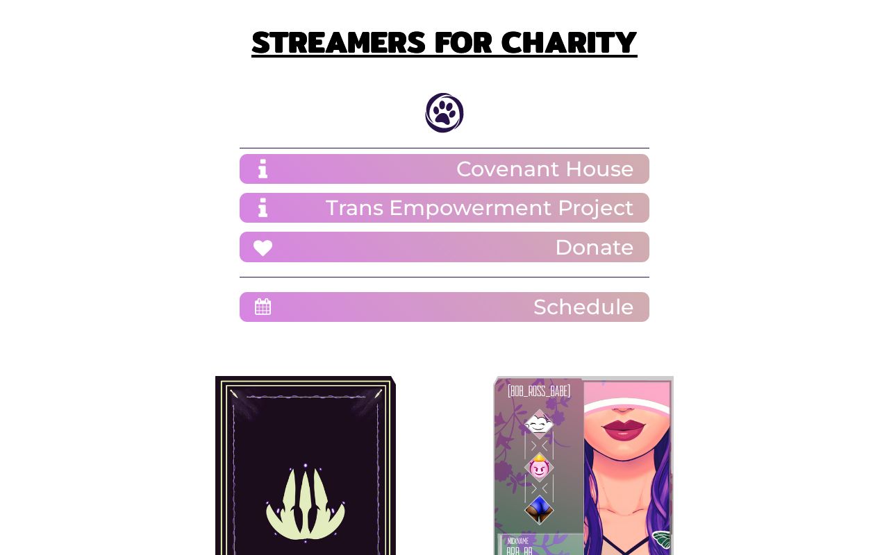 Streamers for Charity